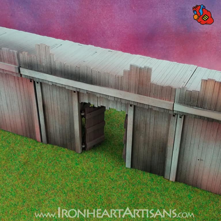 Wooden Fort Set 28mm Scale Terrain | Ironheart Artisans