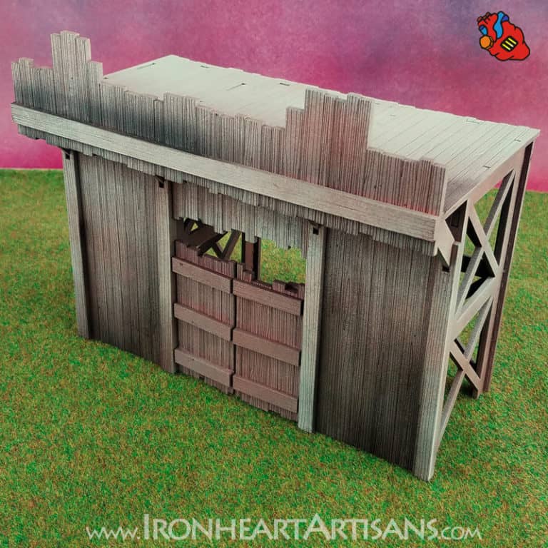 Wooden Fort Gate 28mm Scale Terrain | Ironheart Artisans