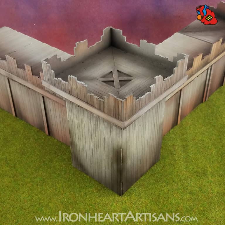 Wooden Fort Tower 28mm Scale Terrain | Ironheart Artisans