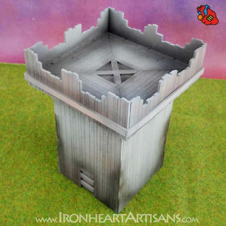 Wooden Fort Set 28mm Scale Terrain | Ironheart Artisans