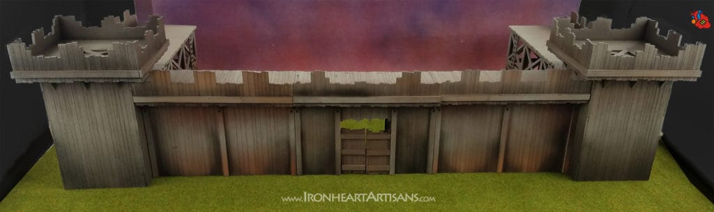 Wooden Fort Set 28mm Scale Terrain | Ironheart Artisans