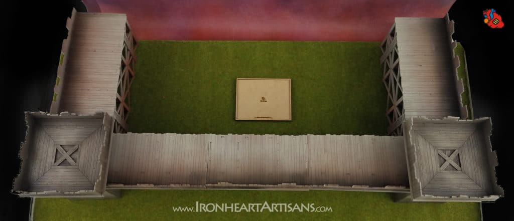 Wooden Fort Set 28mm Scale Terrain | Ironheart Artisans